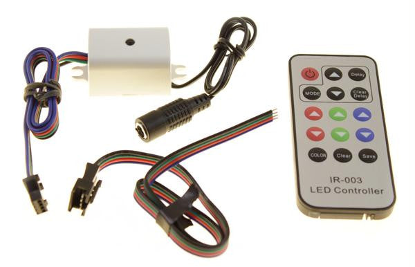 RGB 12V LED Strip Light Controller with Remote — Birds Eye Blue.com