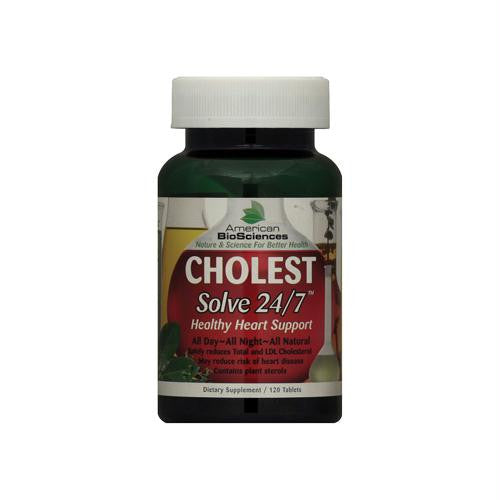American Bio-Sciences Cholest Solve 24-7 - 120 Tablets — Birds Eye Blue.com