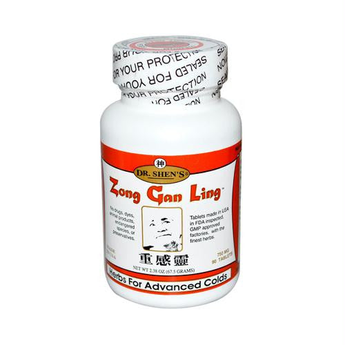 Dr. Shens Zong Gan Ling Severe Cold and Flu Relief - 750 mg - 90 Table ...
