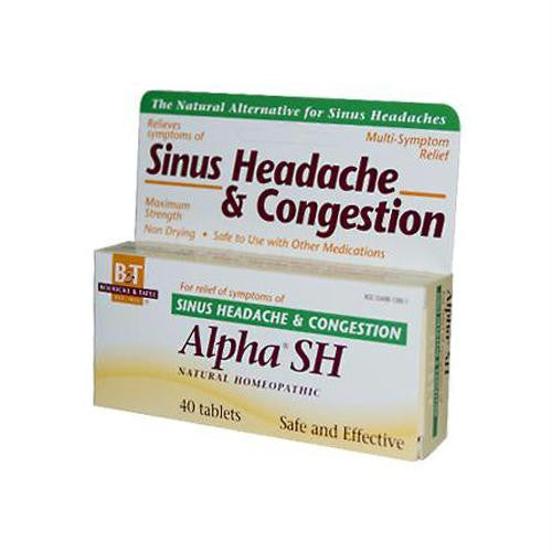 Boericke and Tafel Alpha SH Sinus Headache - 40 Tablets — Birds Eye ...