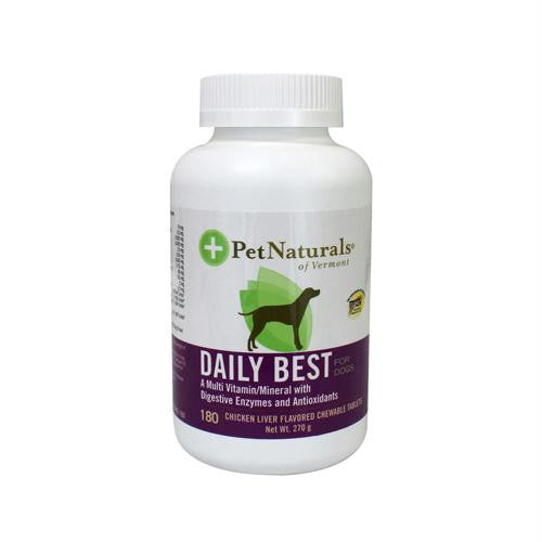 Pet Naturals of Vermont Natural Dog Daily Liver - 180 Chewable Tablets ...
