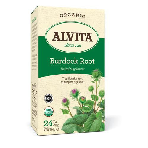 Alvita Teas Burdock Root Tea - Organic - 24 Tea Bags — Birds Eye Blue.com