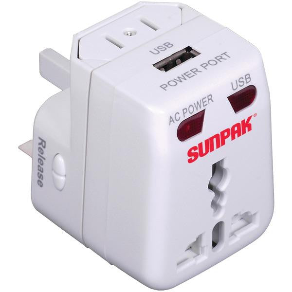 Sunpak Travel-adapt Universal Travel Adapter — Birds Eye Blue.com