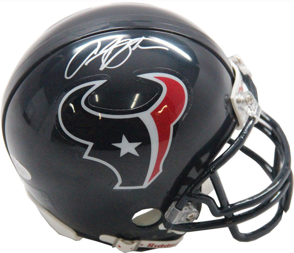 Arian Foster signed Houston Texans Replica Mini Helmet (JSA Holo ...